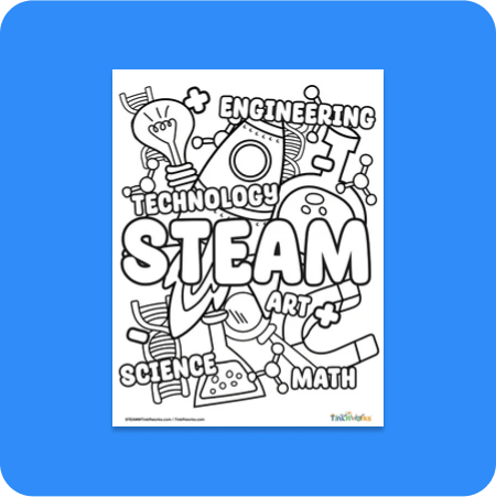 Mindful STEAM Coloring Sheet | Download | TinkRworks